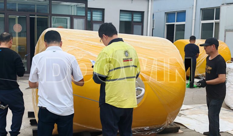 Offshore Barrel Mooring Foam Buoys Inspection - Doowin Marine